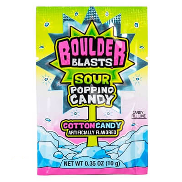 Boulder Blast Sour Popping Cotton Candy - Sugar Life Candy