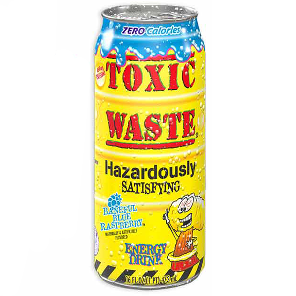 TOXIC WASTE® Baneful Blue Raspberry Energy Drink - Sugar Life Candy