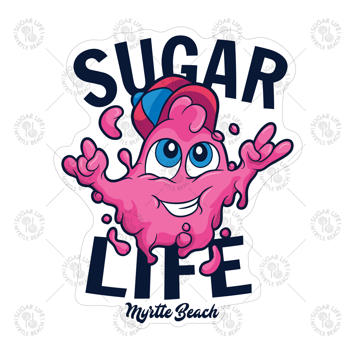 Sugar Life Bubble Gum Blob Sticker - Sugar Life Candy